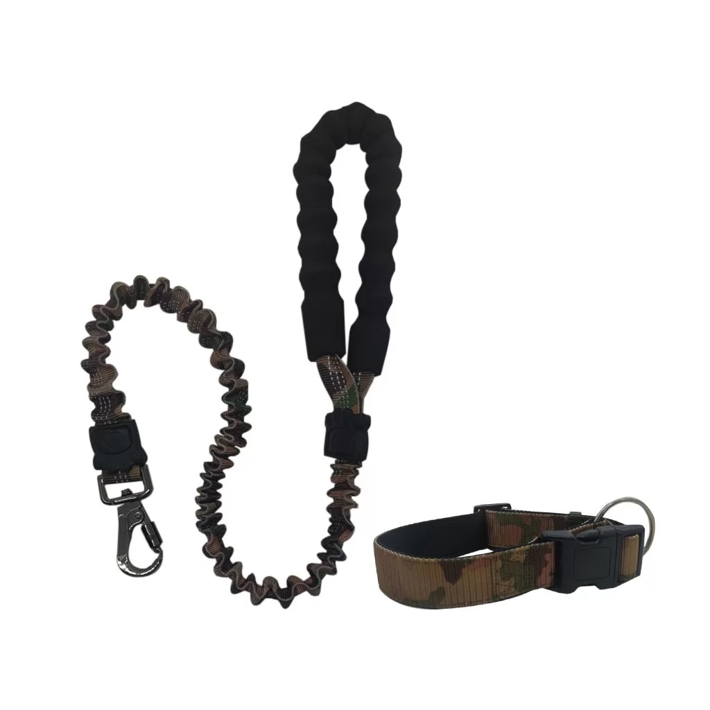 COLLAR CON CORREA GRANDE CAMUFLAJEADO | El Rejo Web